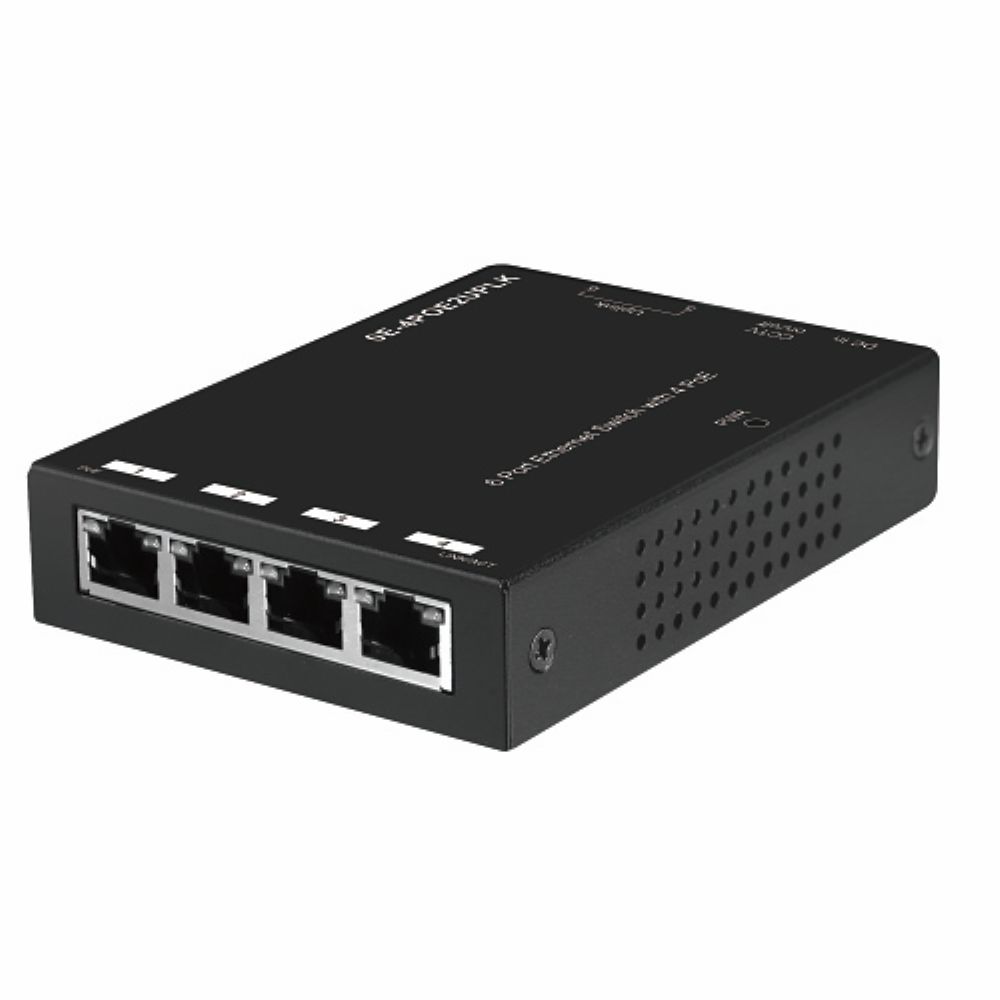 UltraTech 0E-4POE2UPLK 6-Port Fast Ethernet PoE Switch, 4-Port PoE + 2 ...