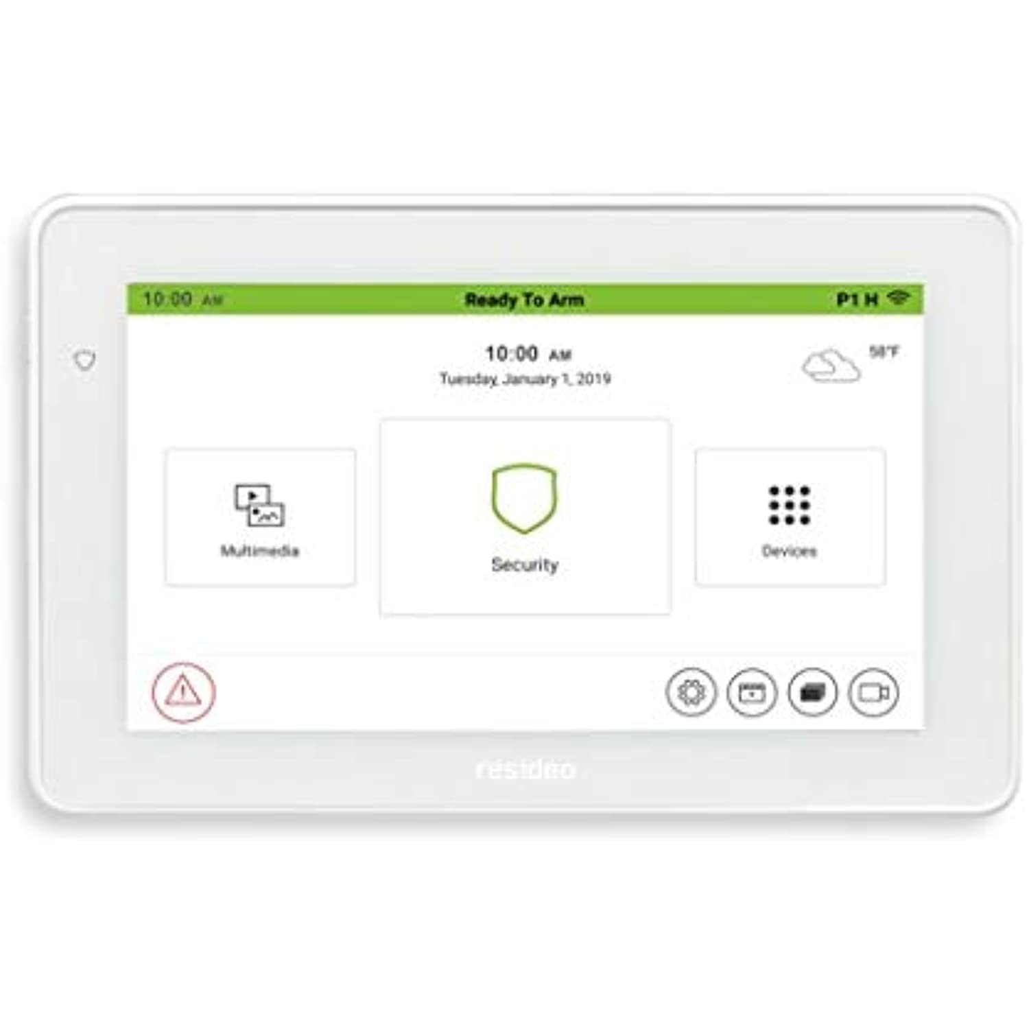 TUXEDOWC 7" Color Touchscreen Security and Smart Controller – Fire and ...