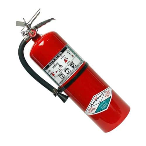 Amerex 398 15-1/2 Pound Halotron I Fire Extinguisher With Brass, Chrome ...
