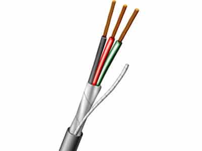 Aiphone 3 Conductor, 22AWG, Shielded Wire - Fire and Safety Plus