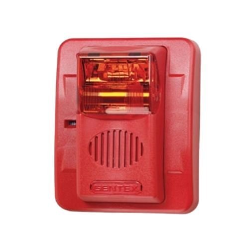 Gentex ALERT Bezel GE Horn/Strobe, Red Faceplate