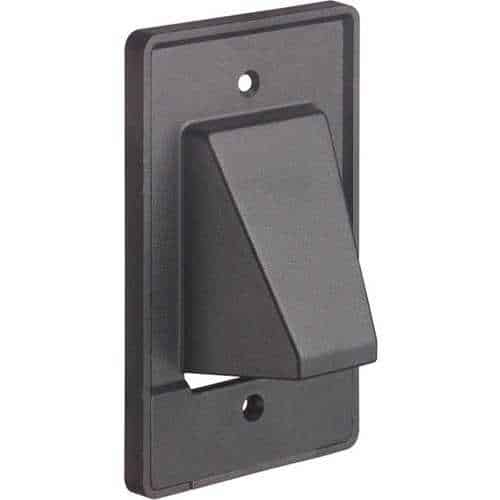 Arlington CER1BL Reversible Two-Piece Low-Voltage Cable Entrance Plate ...