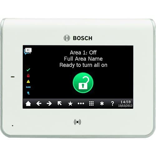Bosch B942W Touchscreen Intrusion LCD Keypad, White