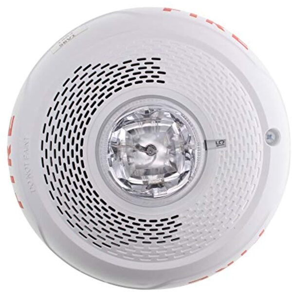 System Sensor Spscwl Ceiling Mount Speaker Strobe Clear Lens White