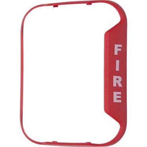 System Sensor BZR-F "Fire" Red Bezel For Wall-Mount Horn Strobe