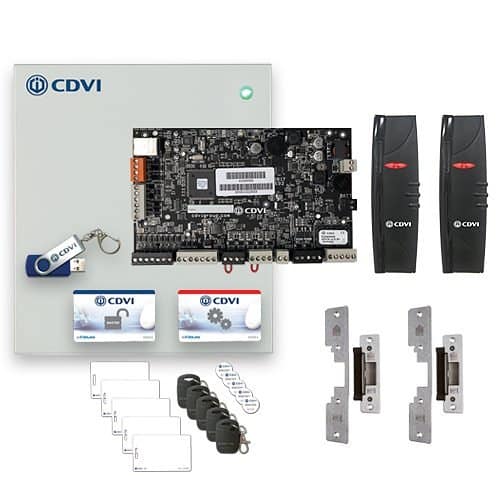 CDVI A22DGDS Atrium 2-Door DGLPFN and Door Strike Kit