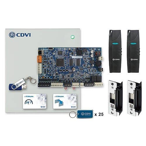 CDVI A22K1DS Atrium Krypto 2-Door High Security Reader and Door Strike Kit