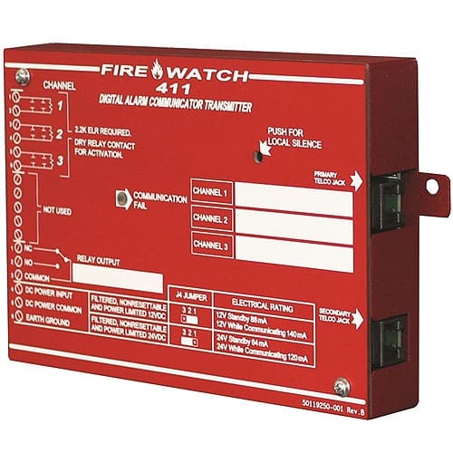 Fire-Lite 411UD Fire-Watch Slave Digital Alarm Communicator, Monitoring ...