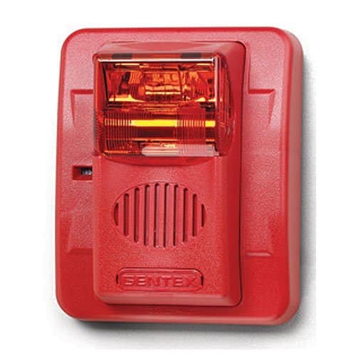 Gentex GECR24PWR Horn/Strobe Red Lens