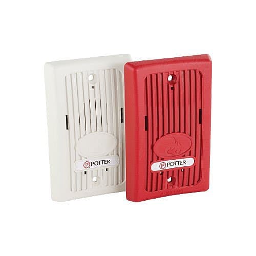Potter MTR-120MH MT Mini Horn 120 VAC Mini Horn, Red