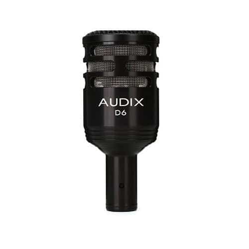 Audix D6 Dynamic Instrument Microphone For Kick Drum, Floor Tom, Bass ...
