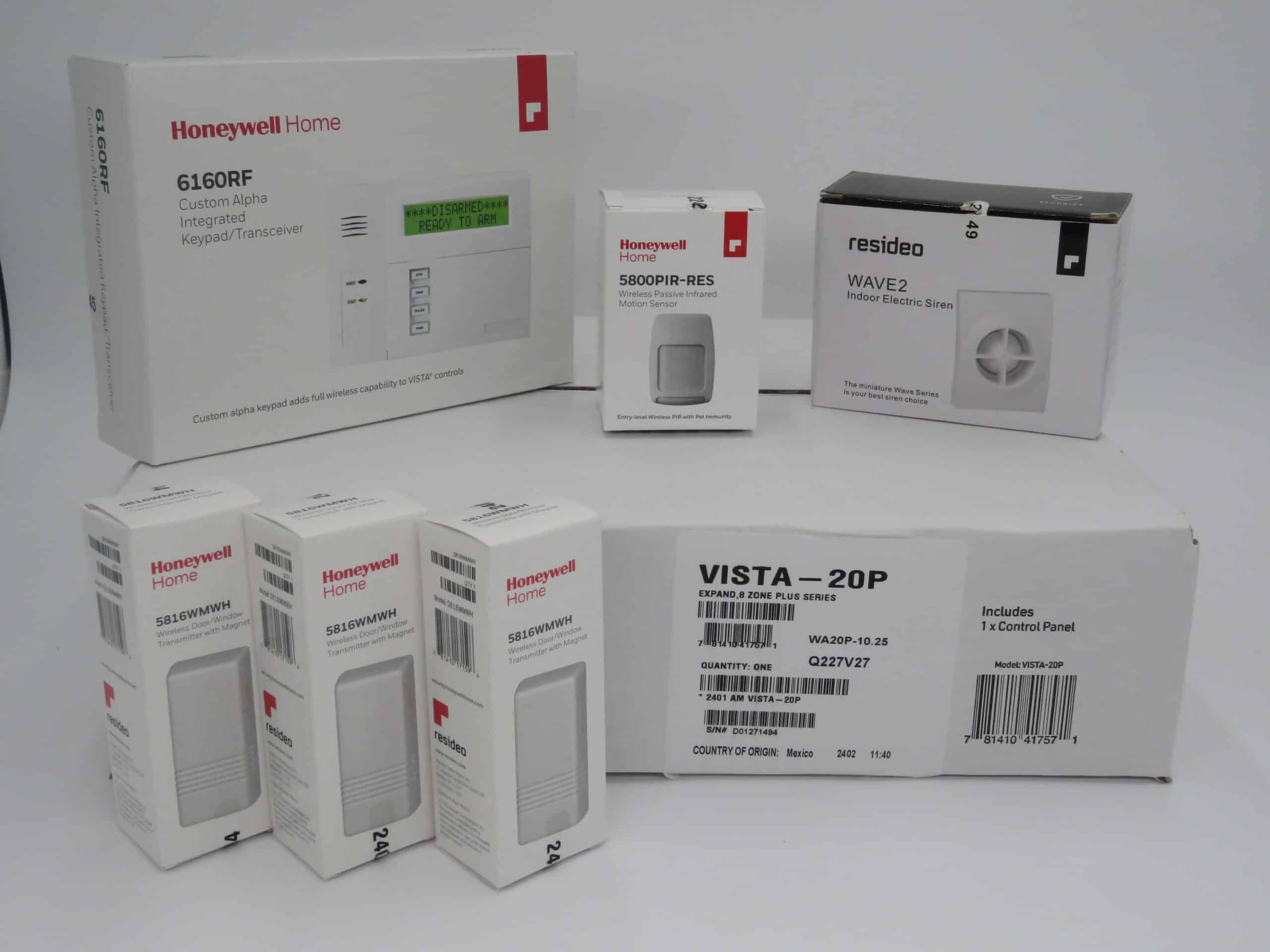 Honeywell Vista 20P Wireless Kit with a 6160RF Keypad,