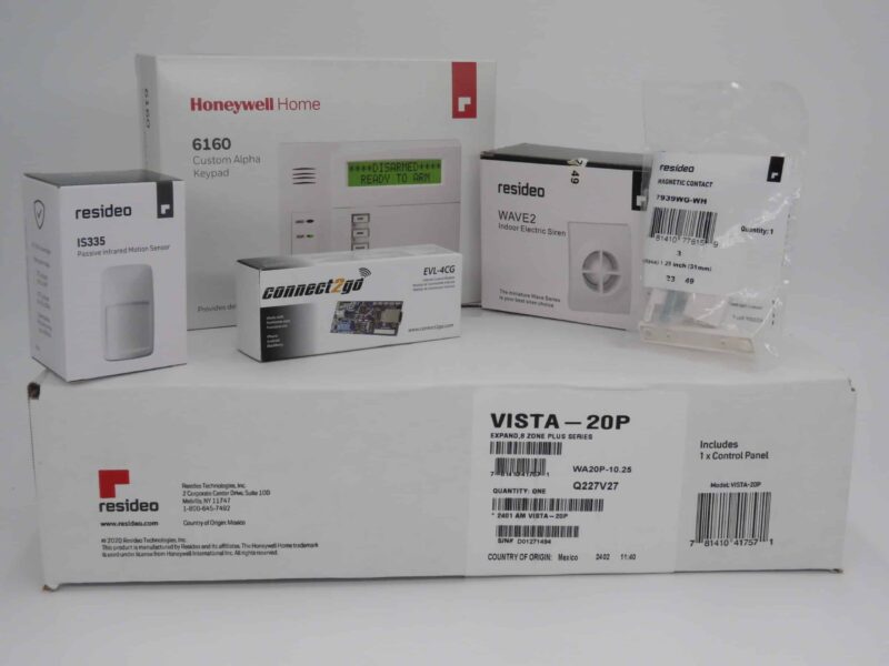 Honeywell Vista 20P Hardwired Self Monitoring Kit with a 6160 Keypad ...