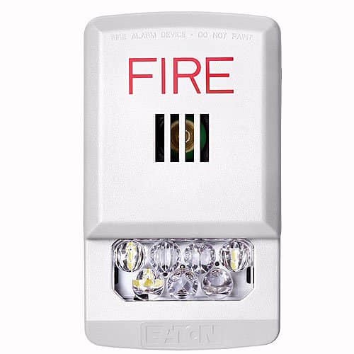 Eaton ELHSW Eluxa LED Horn Strobe, Wall, FIRE Lettering, 24V, 15/30/75 ...