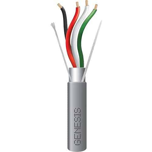 Genesis 22045509 22/4 Stranded Shielded Riser Cable, 500' (152.4m ...